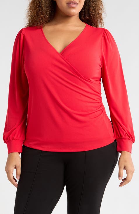Red Plus-Size Tops for Women | Nordstrom