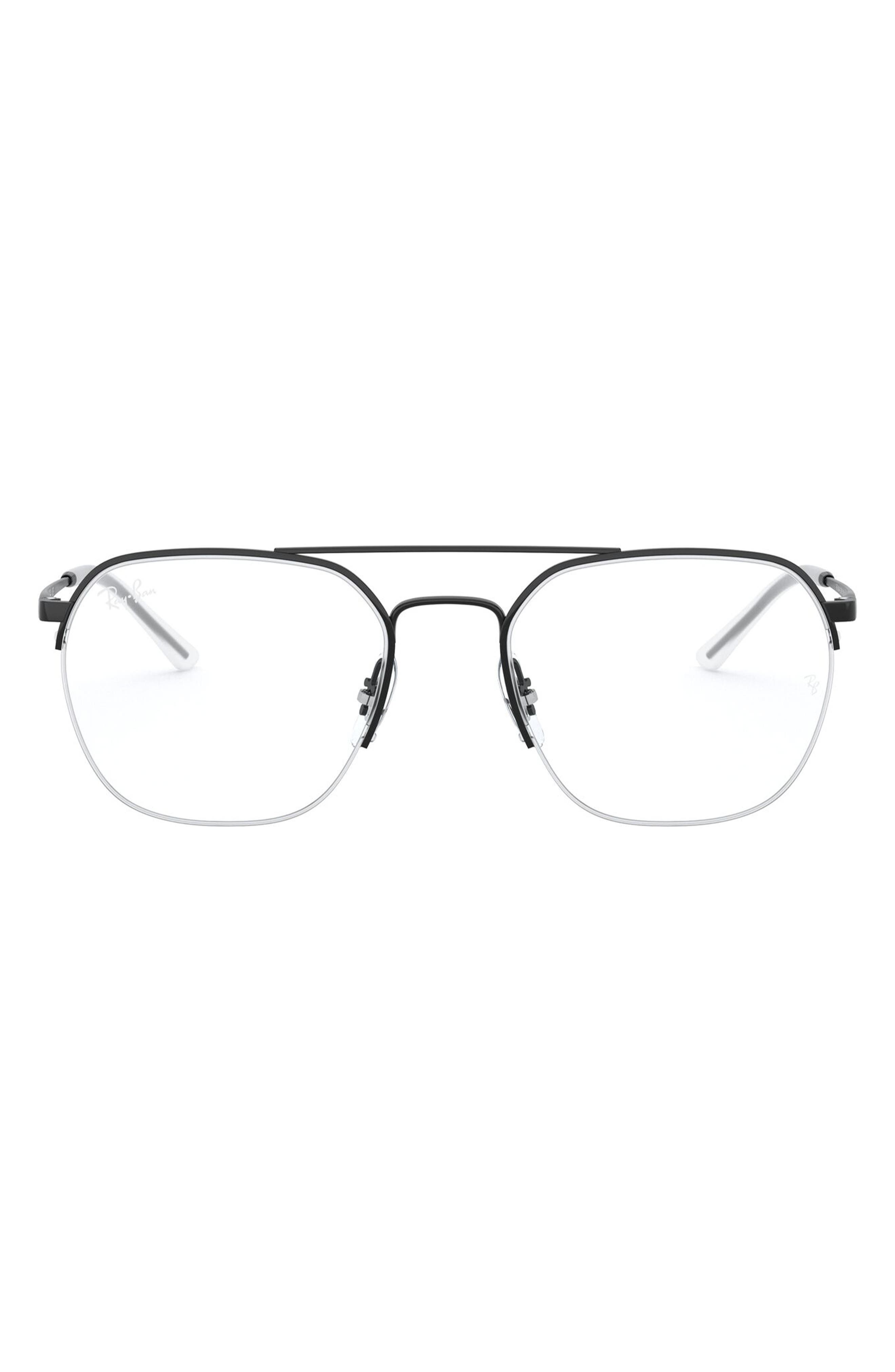 Ray-Ban Unisex 53mm Semi Rimless Optical Glasses | Nordstrom