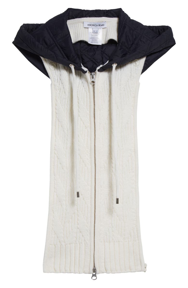 Veronica Beard Orine Quilted Hood Sweater Dickey | Nordstromrack