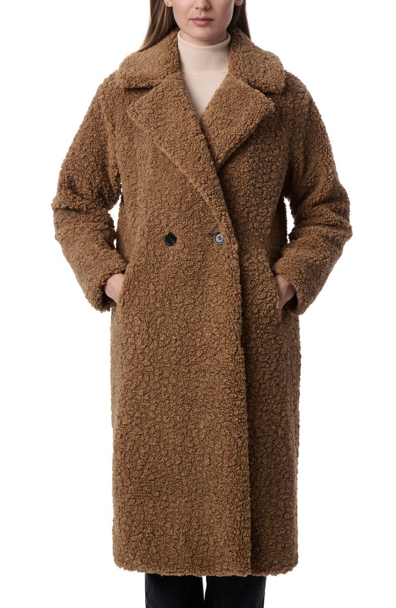 Bernardo Faux Shearling Double Breasted Coat | Nordstromrack