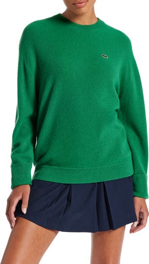 Lacoste Oversize Cashmere & Wool Sweater | Nordstrom