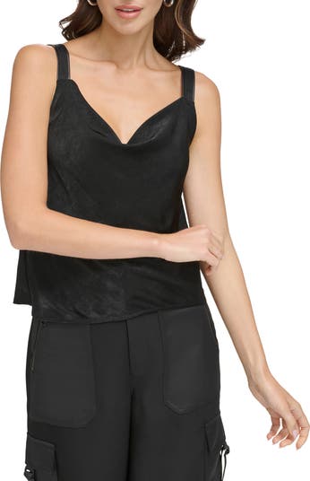 DKNY Cowl Neck Satin Camisole | Nordstrom