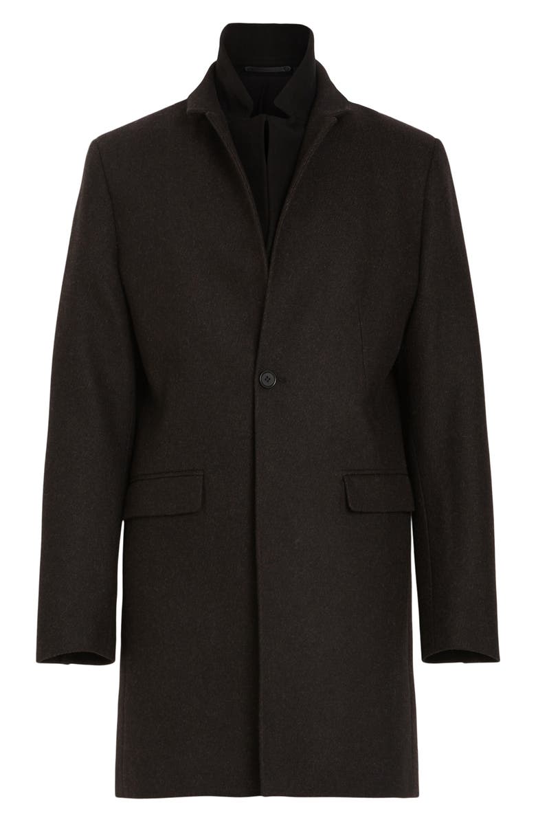AllSaints Centinel Wool Blend Coat | Nordstromrack