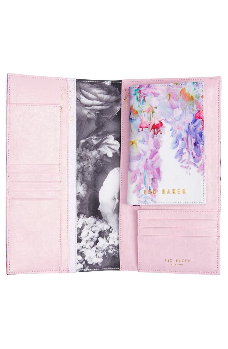 Ted Baker London 'Hanging Garden' Leather Travel Wallet & Passport ...