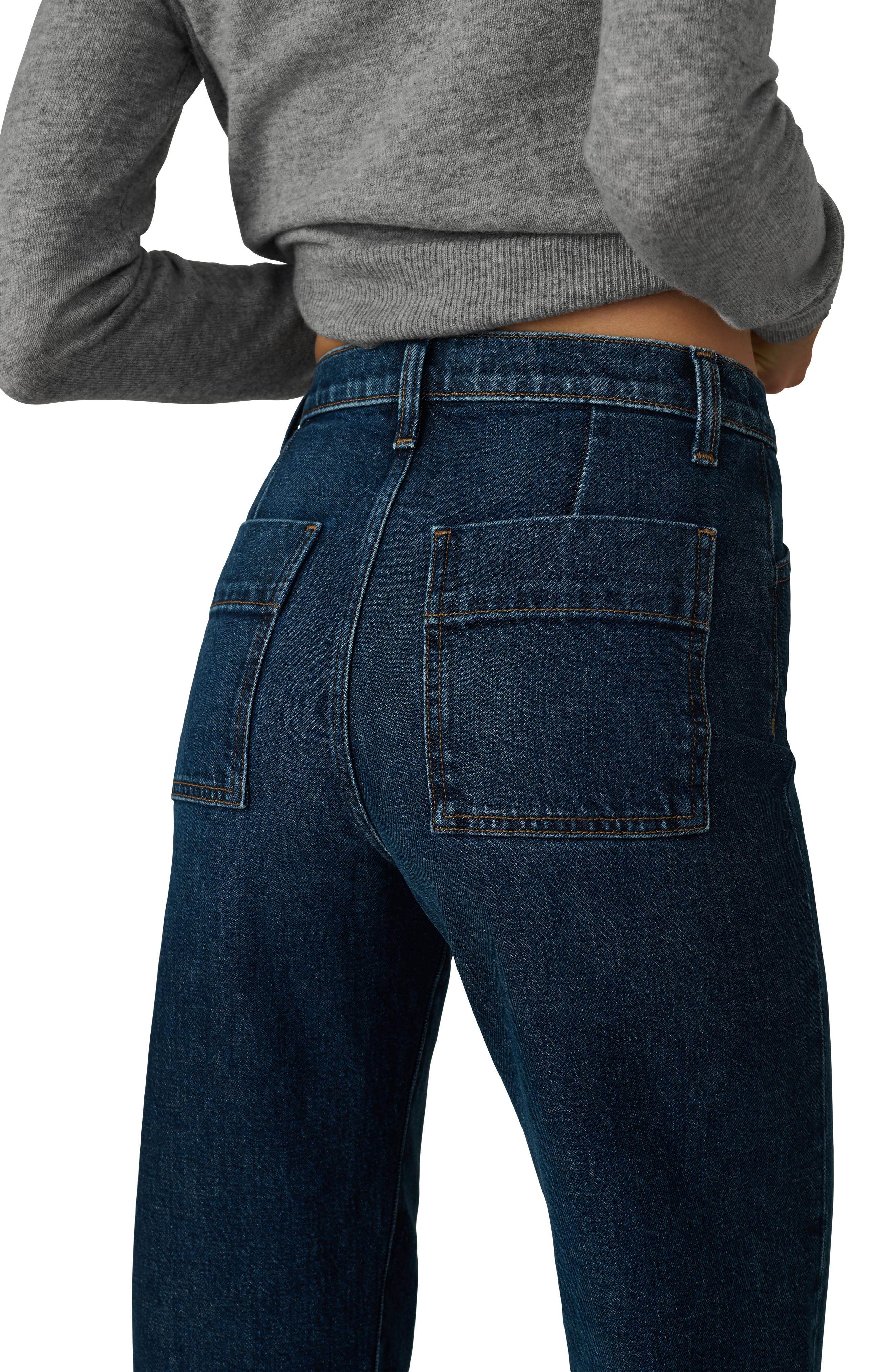 Joe's The Margot Cuffed Slant Pocket High Waist Relaxed Straight Leg ...