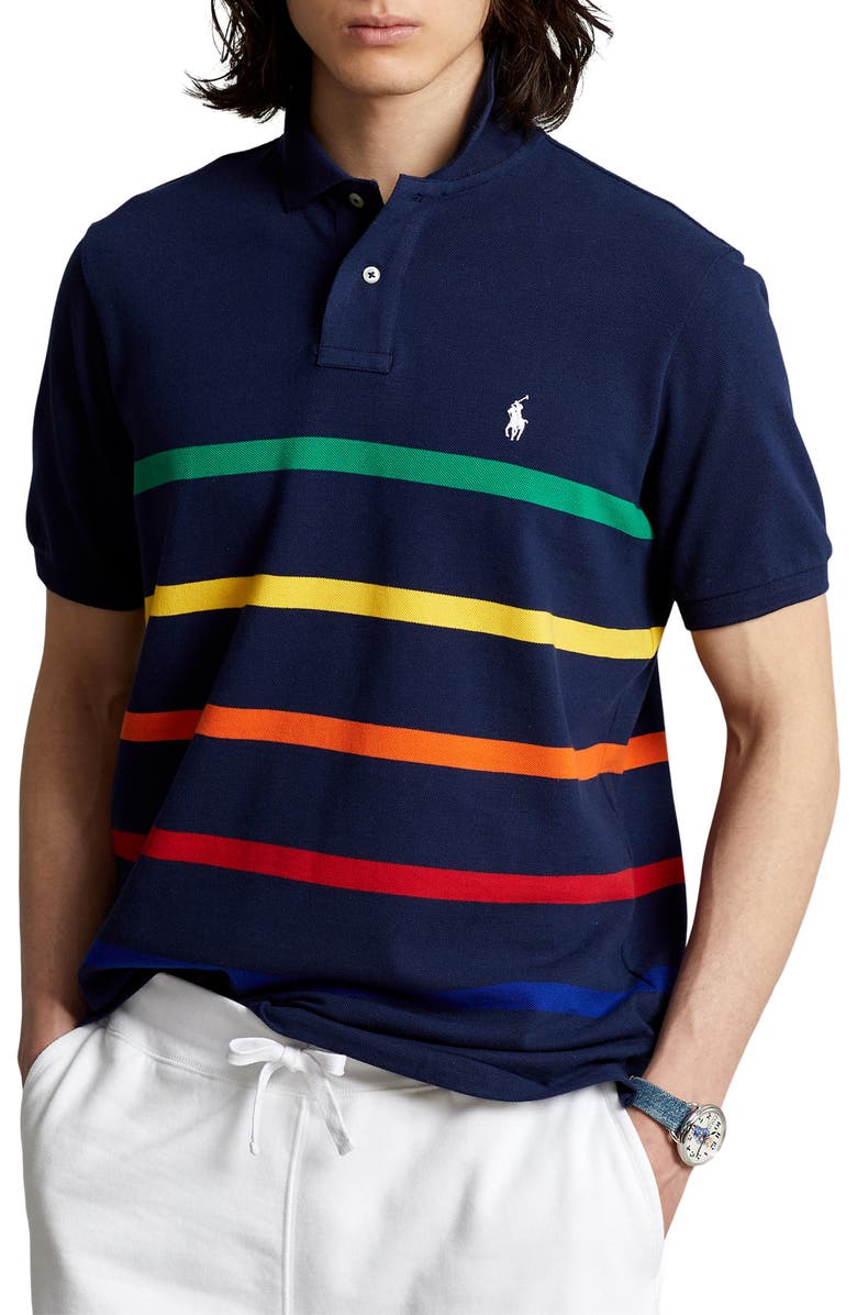 Polo Ralph Lauren Stripe Piqué Polo | Nordstromrack