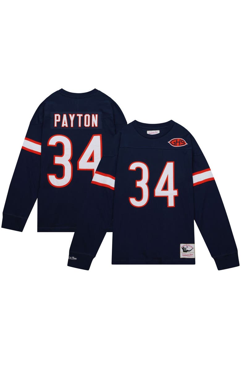 Mitchell & Ness Men's Mitchell & Ness Walter Payton Navy Chicago Bears ...