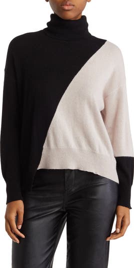 360 CASHMERE Ana Colorblock Cashmere Sweater | Nordstromrack