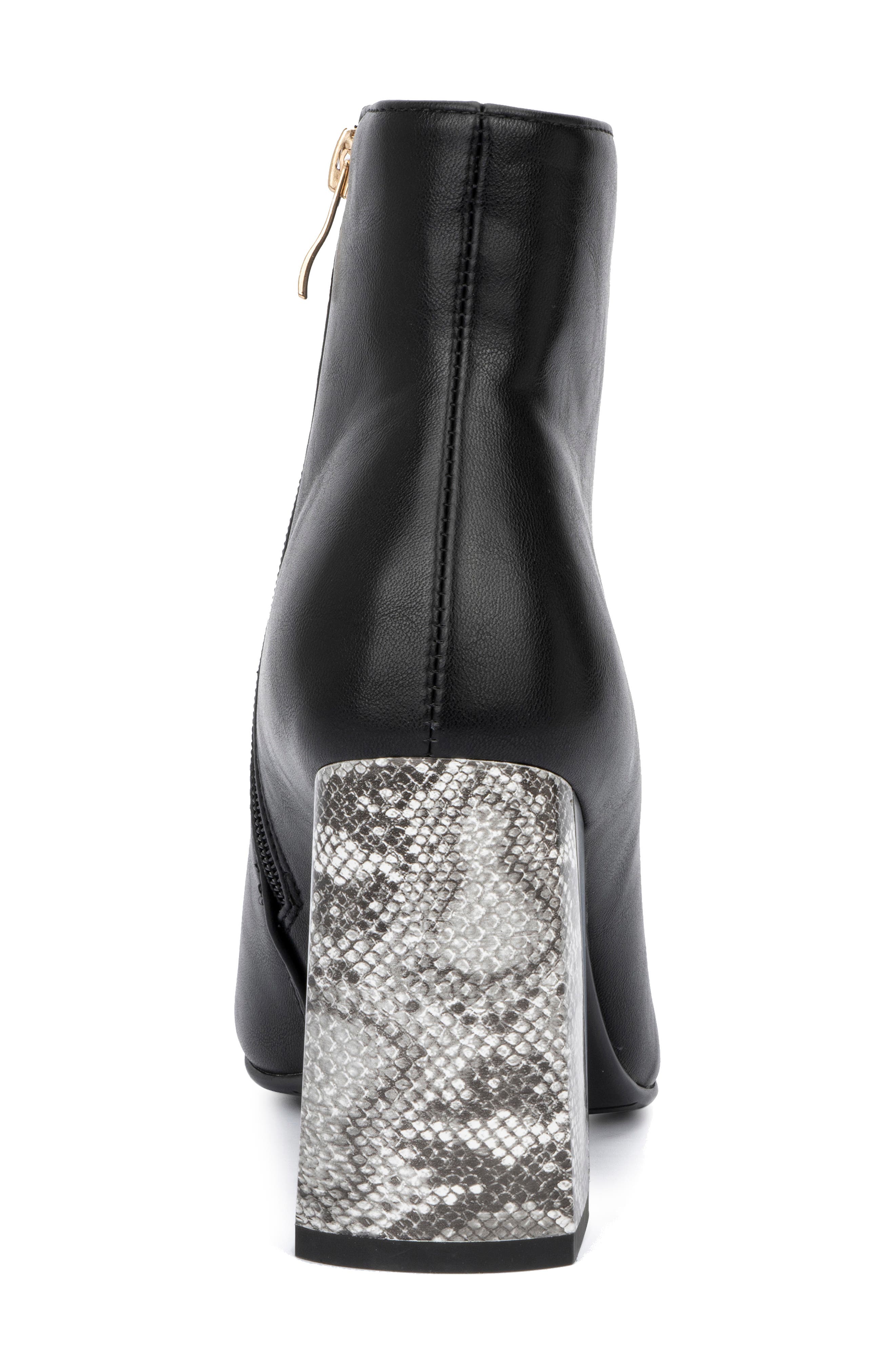 TORGEIS Lailah Snake Embossed Block Heel Bootie (Women) | Nordstromrack