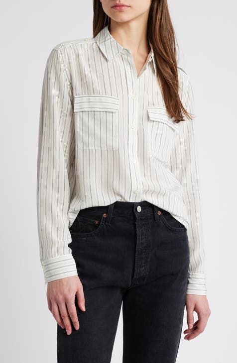 Women's 100% Silk Button Up Tops | Nordstrom