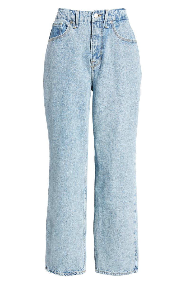 Good American Good '90s Duster Crop Straight Leg Jeans | Nordstromrack