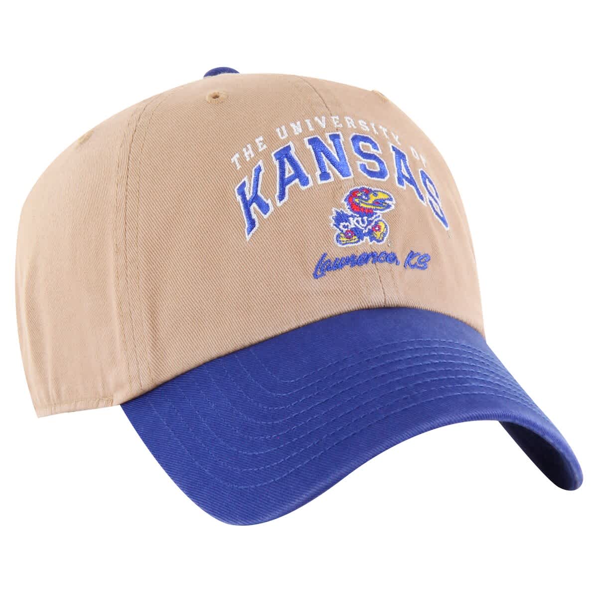 '47 Men's '47 Khaki Kansas Jayhawks Local Clean Up Adjustable Hat ...