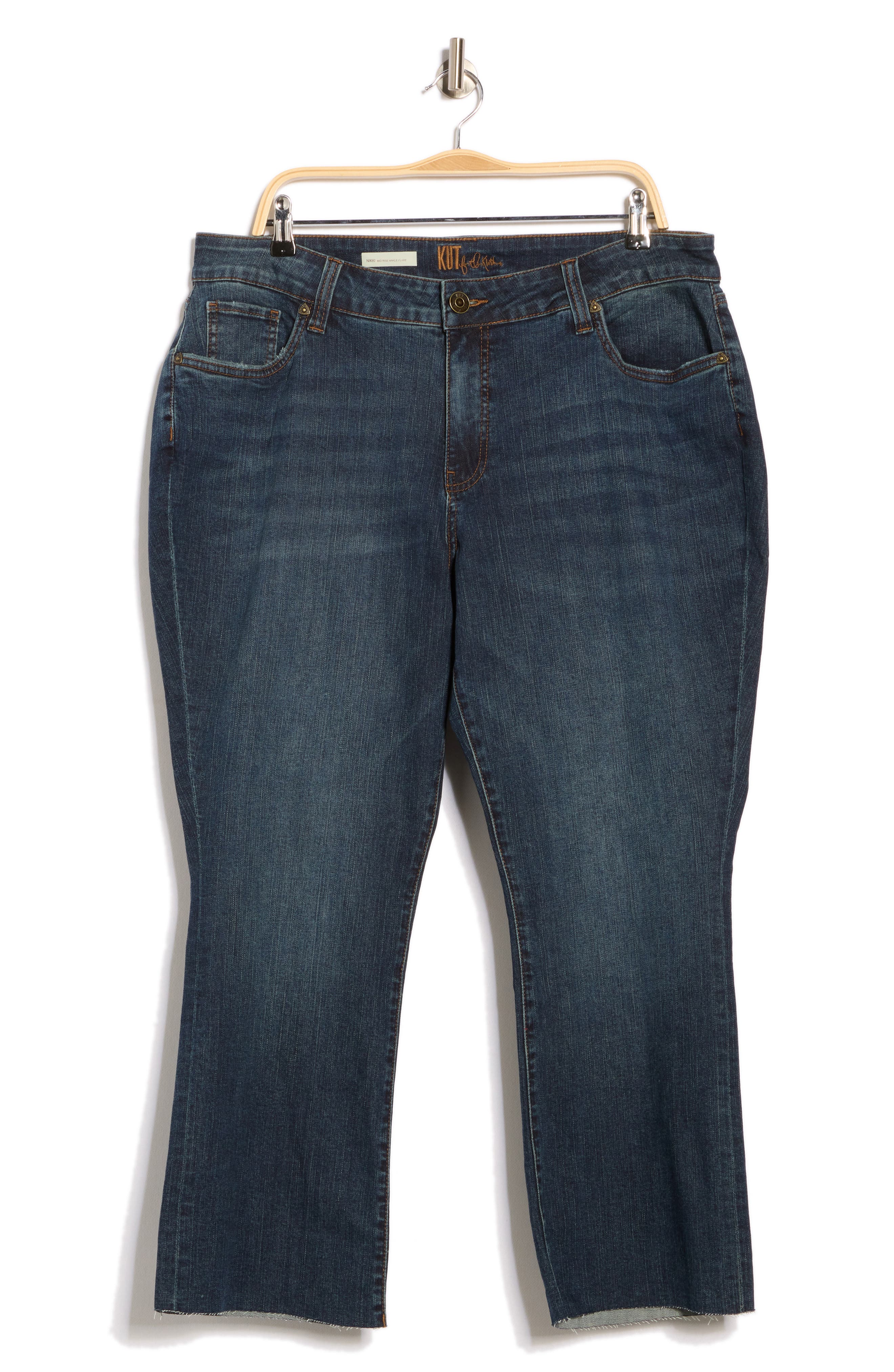 KUT from the Kloth Nikki Raw Hem Kick Flare Jeans | Nordstromrack