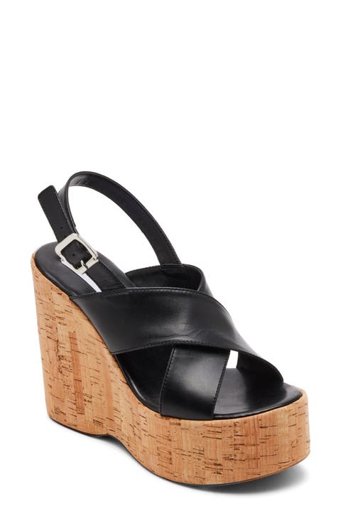 Women's Black Wedge Sandals | Nordstrom
