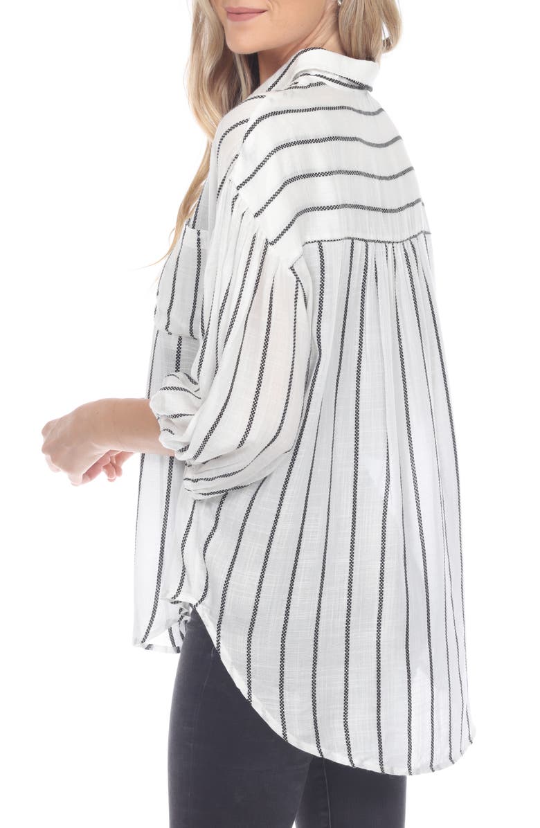 RAIN AND ROSE Collared Button Down Blouse | Nordstromrack