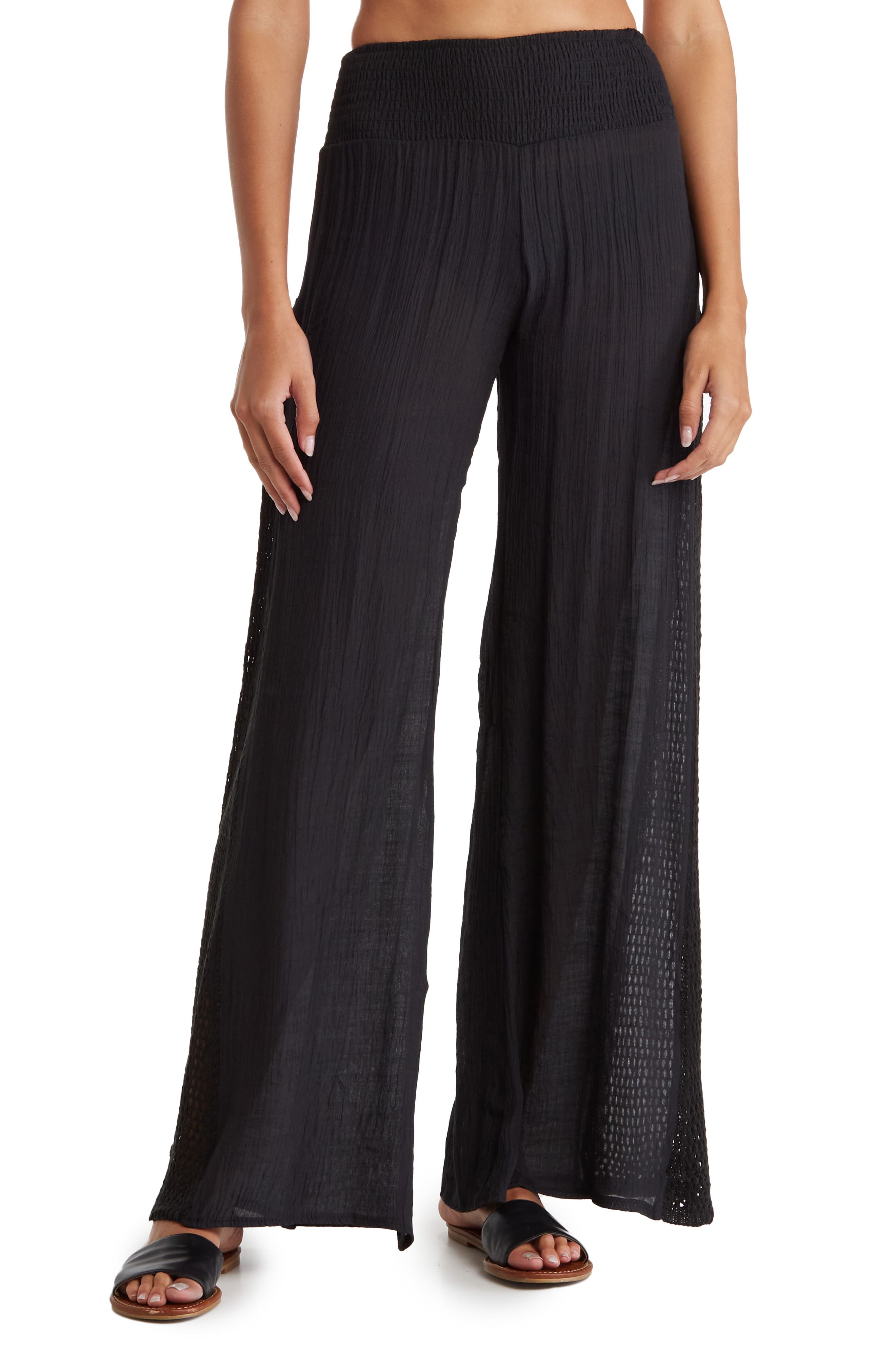 Crochet Panel Cover-Up Pants (Women) | Nordstromrack