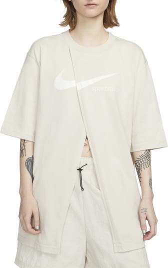 Nike Sportswear Cotton Oversize Slit Top | Nordstrom