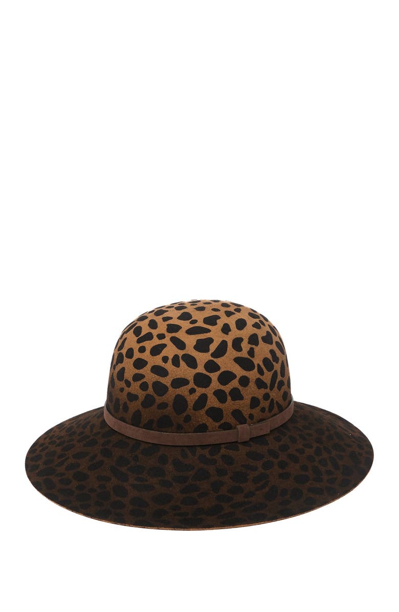 PHENIX Leopard Wool Floppy Hat | Nordstromrack