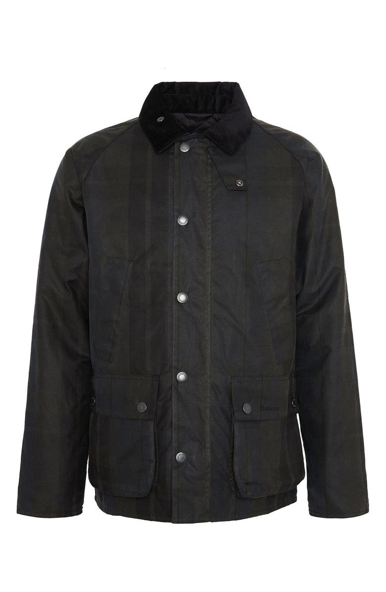 Barbour Bedale Modern Check Waxed Cotton Jacket | Nordstrom