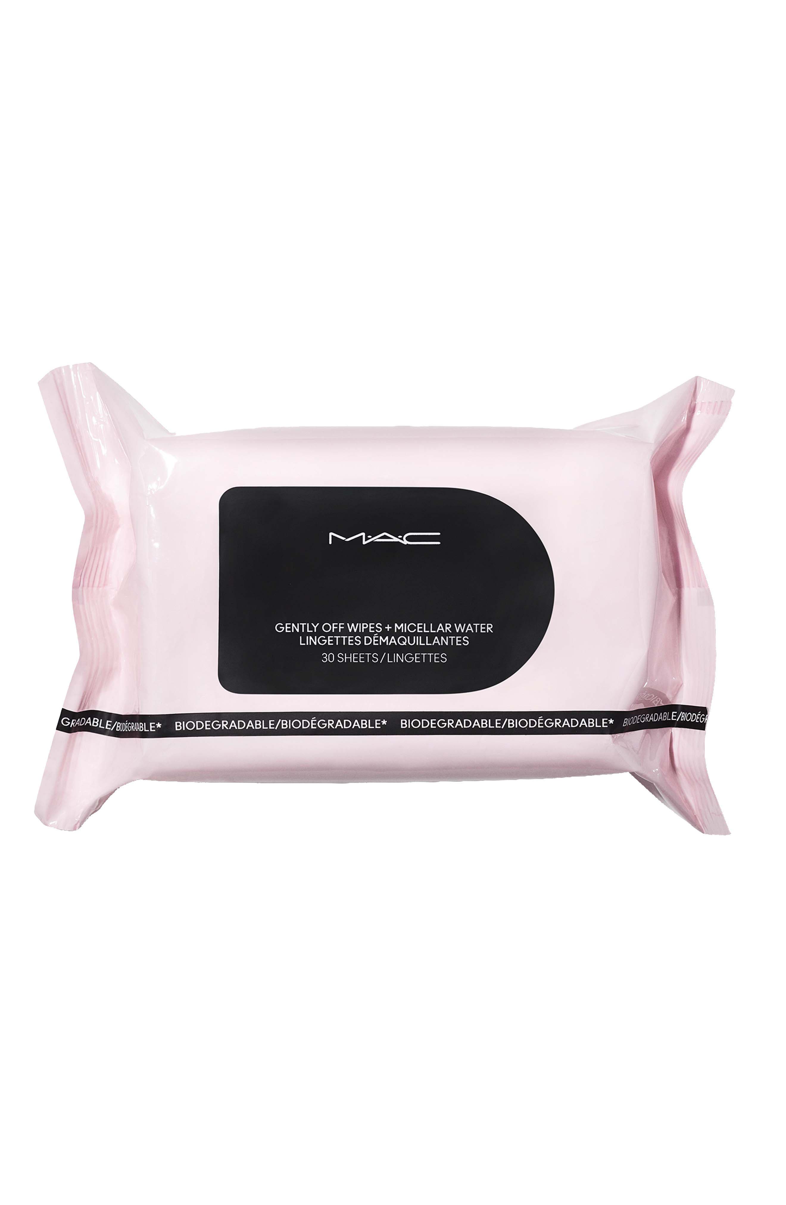 MAC Cosmetics Gently Off Wipes + Micellar Water Makeup Remover Wipes ...