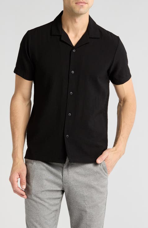 Men's Black Short Sleeve Button Down Shirts | Nordstrom Rack