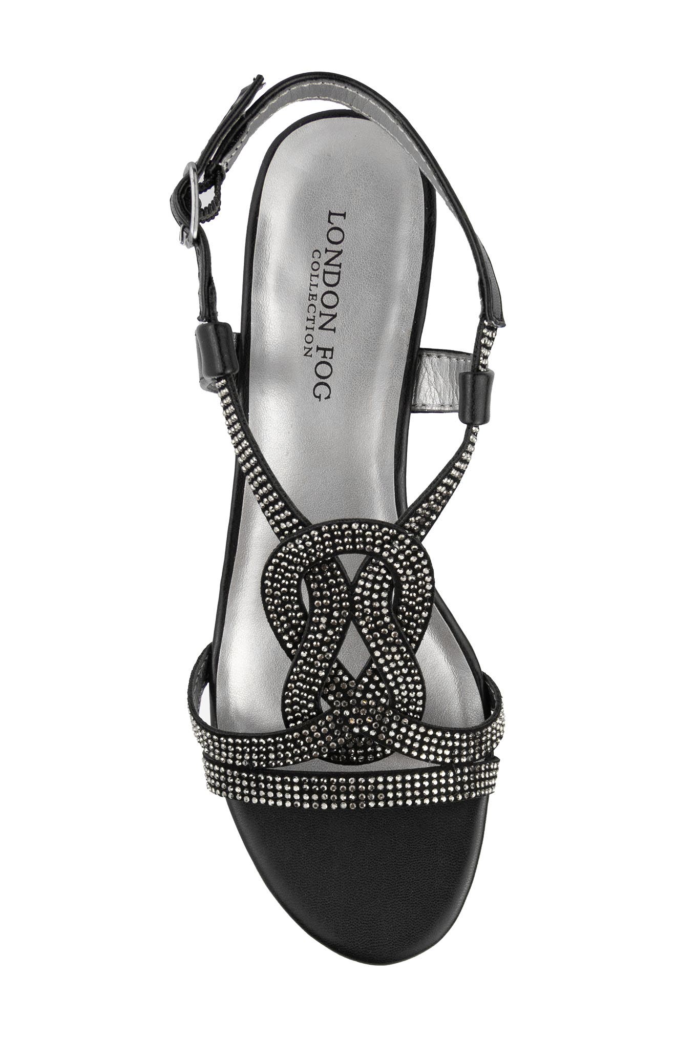 London Fog Embellished T-Strap Wedge Sandal (Women) | Nordstromrack