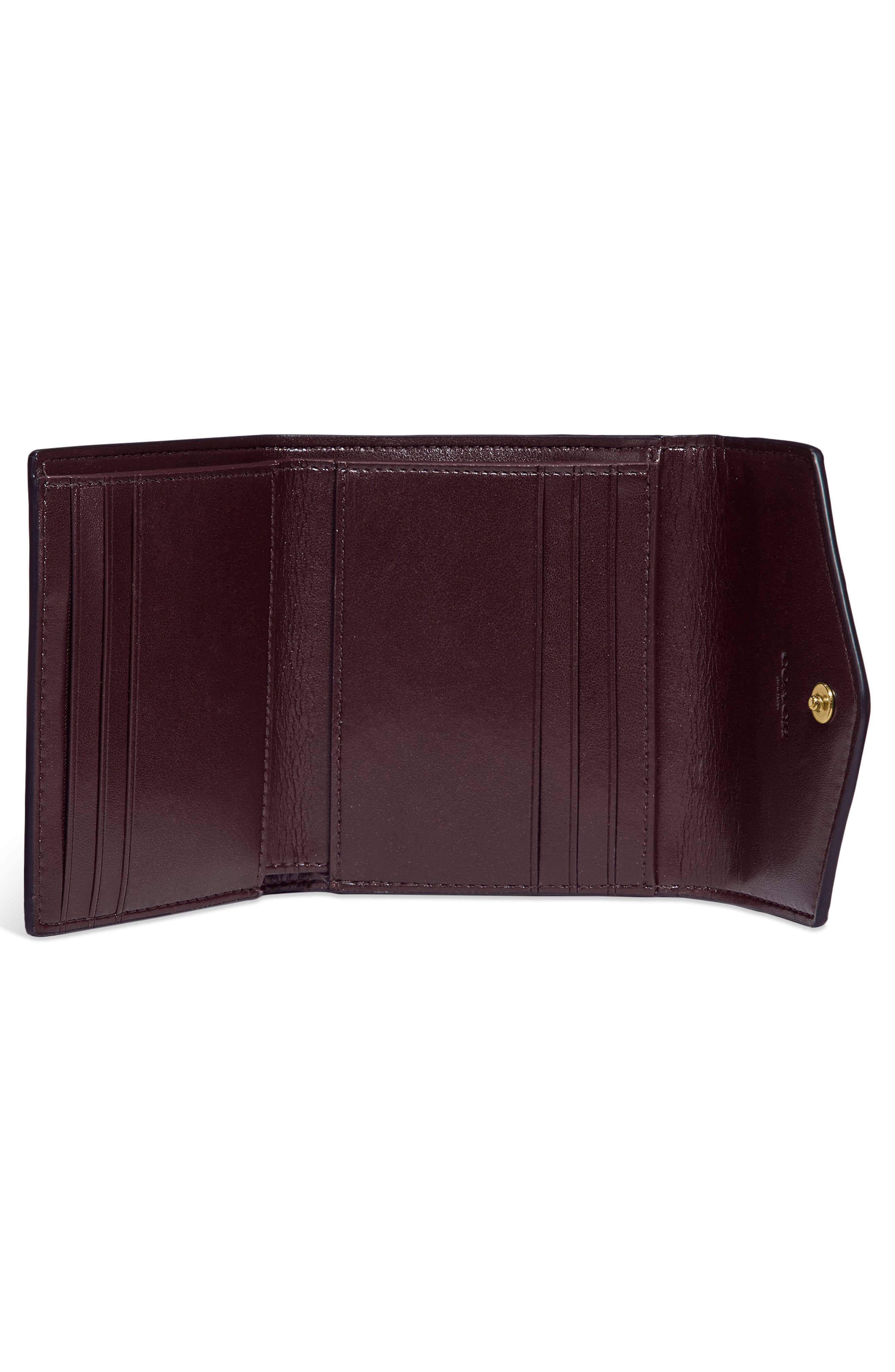 COACH Small Crocodile Embossed Leather Wallet | Nordstrom