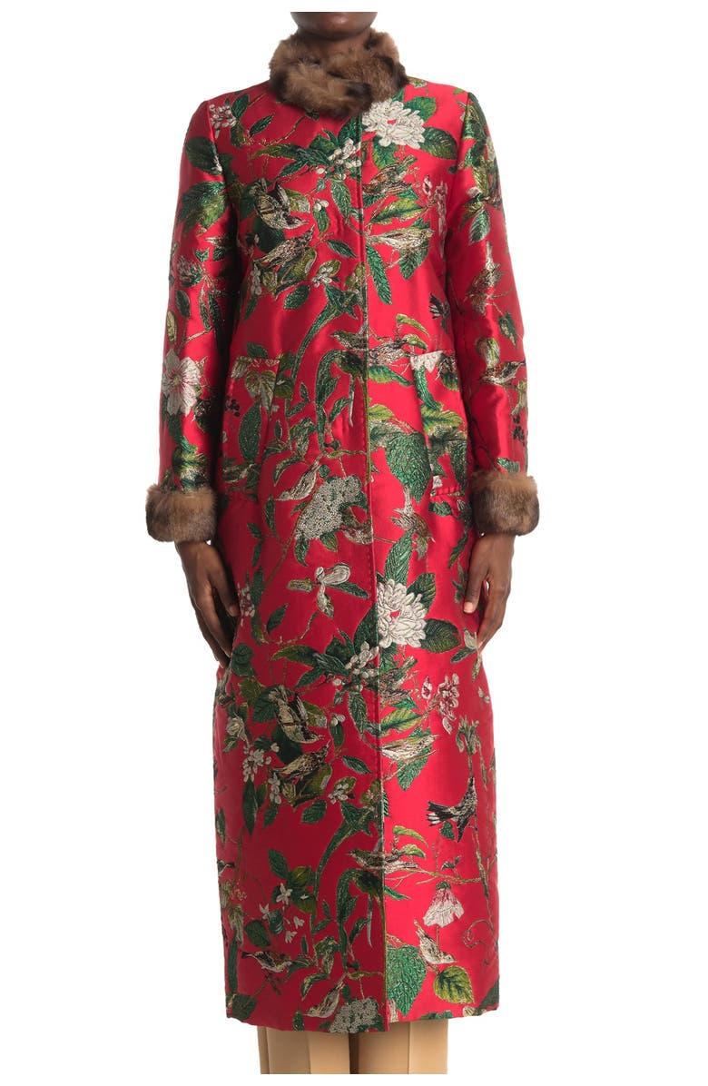 Dolce&Gabbana Genuine Rabbit Fur Trim Coat | Nordstromrack