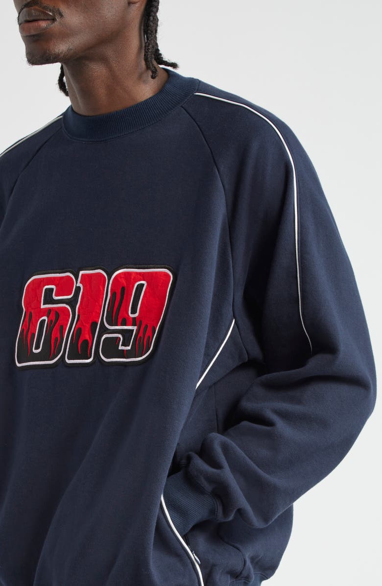F-LAGSTUF-F Racing Flame Cotton Sweatshirt | Nordstromrack