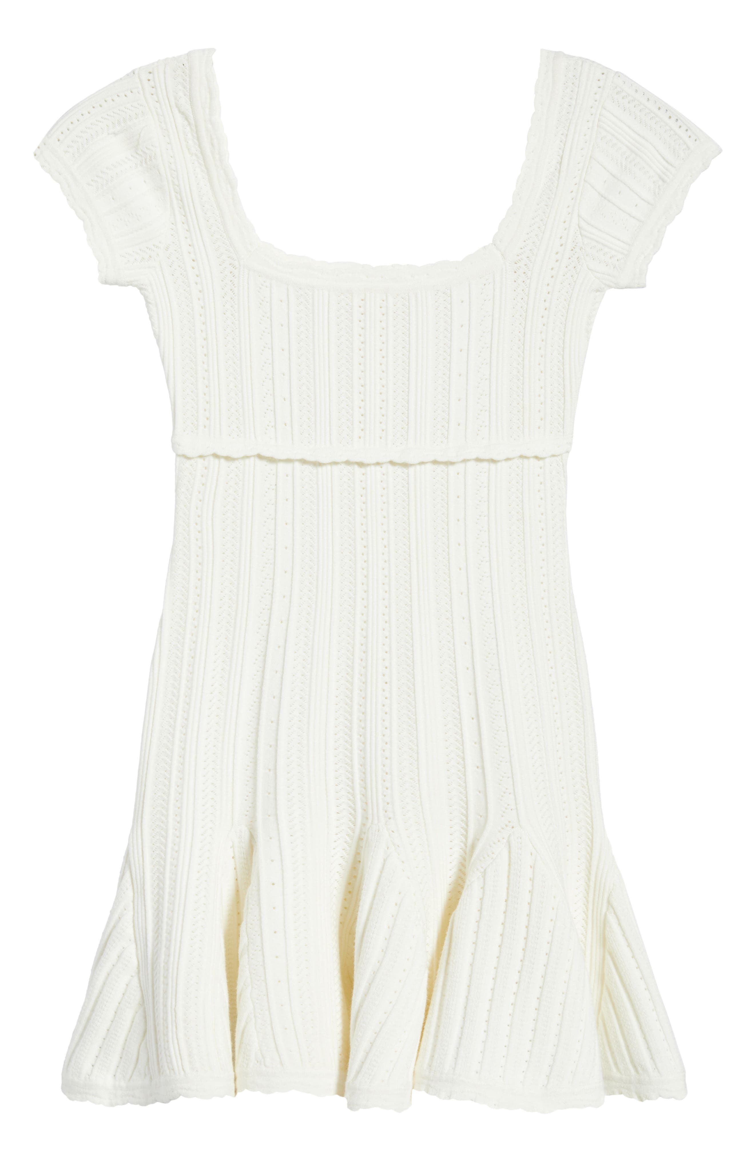 LoveShackFancy Kids' Daffron Pointelle Sweater Dress | Nordstrom