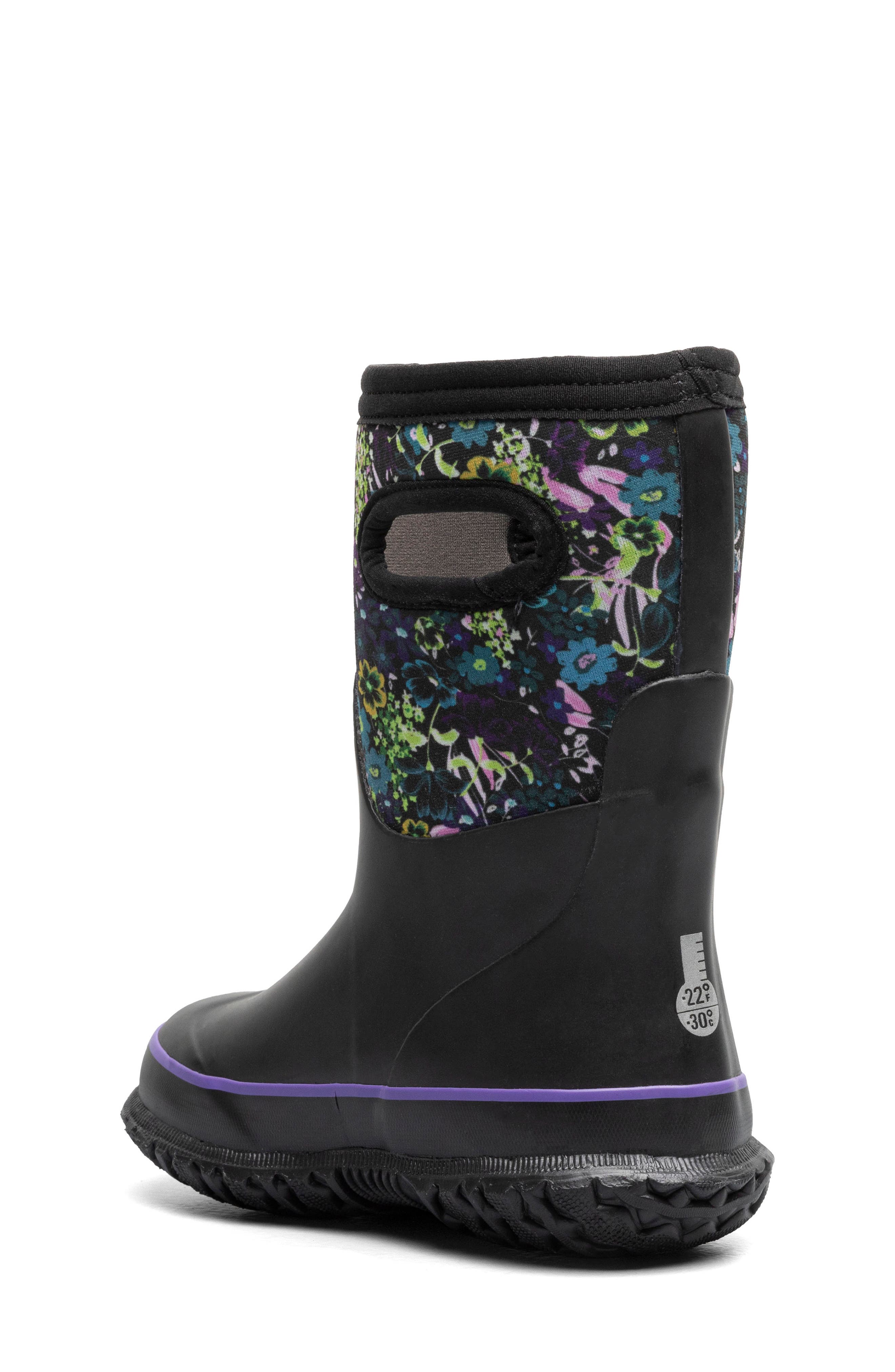 Bogs Kids' Night Garden Grasp Pull-On Insulated Rain Boot | Nordstromrack