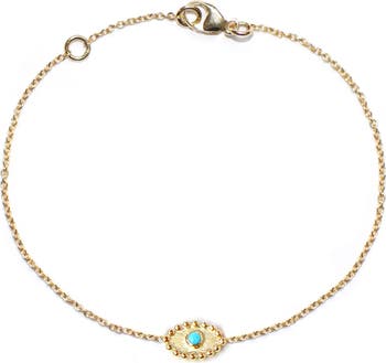 Anzie Dew Drop Evil Eye Turquoise Bracelet | Nordstromrack