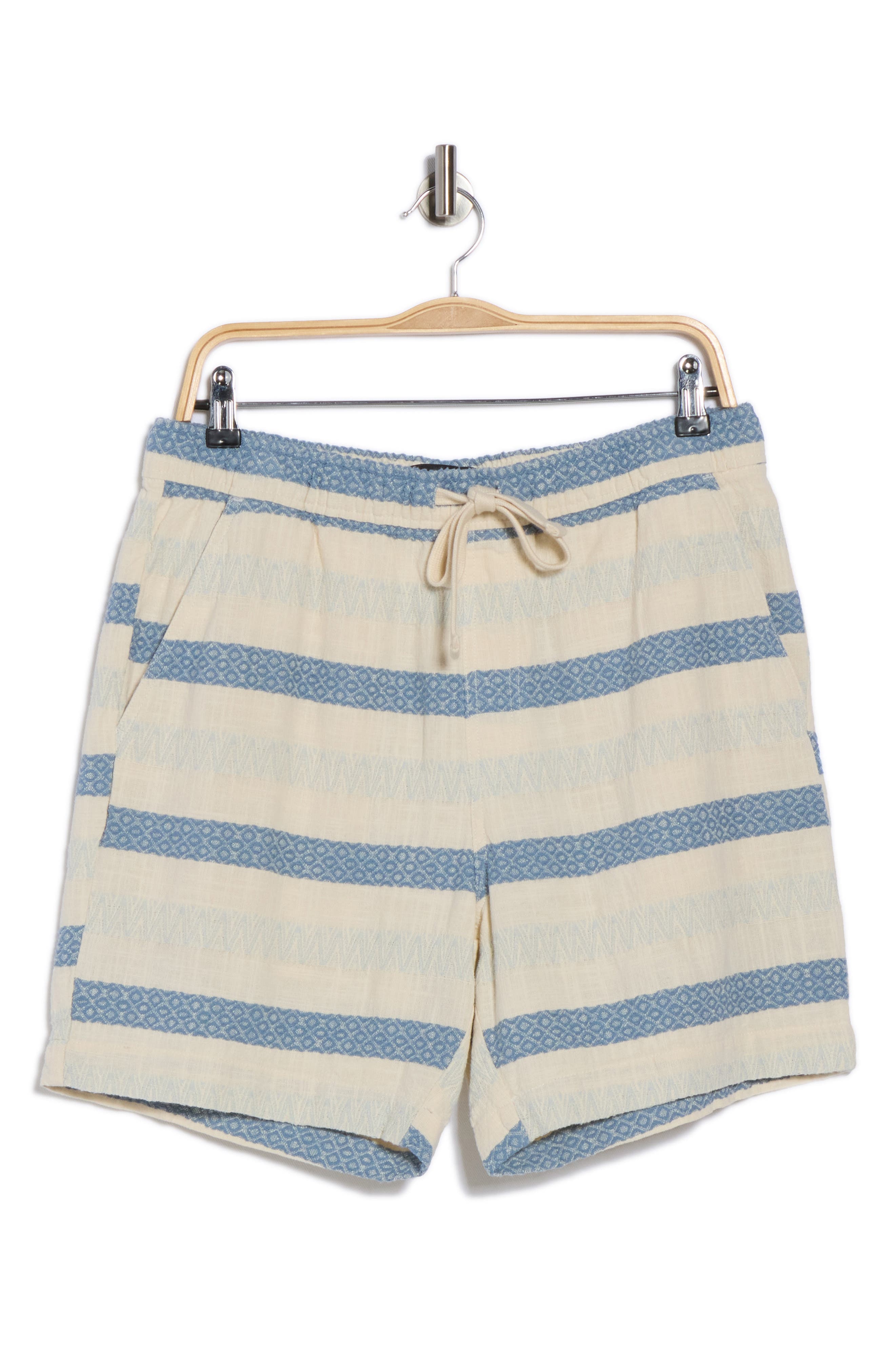 Lucky Brand Dobby Stripe Cotton Drawstring Shorts | Nordstromrack