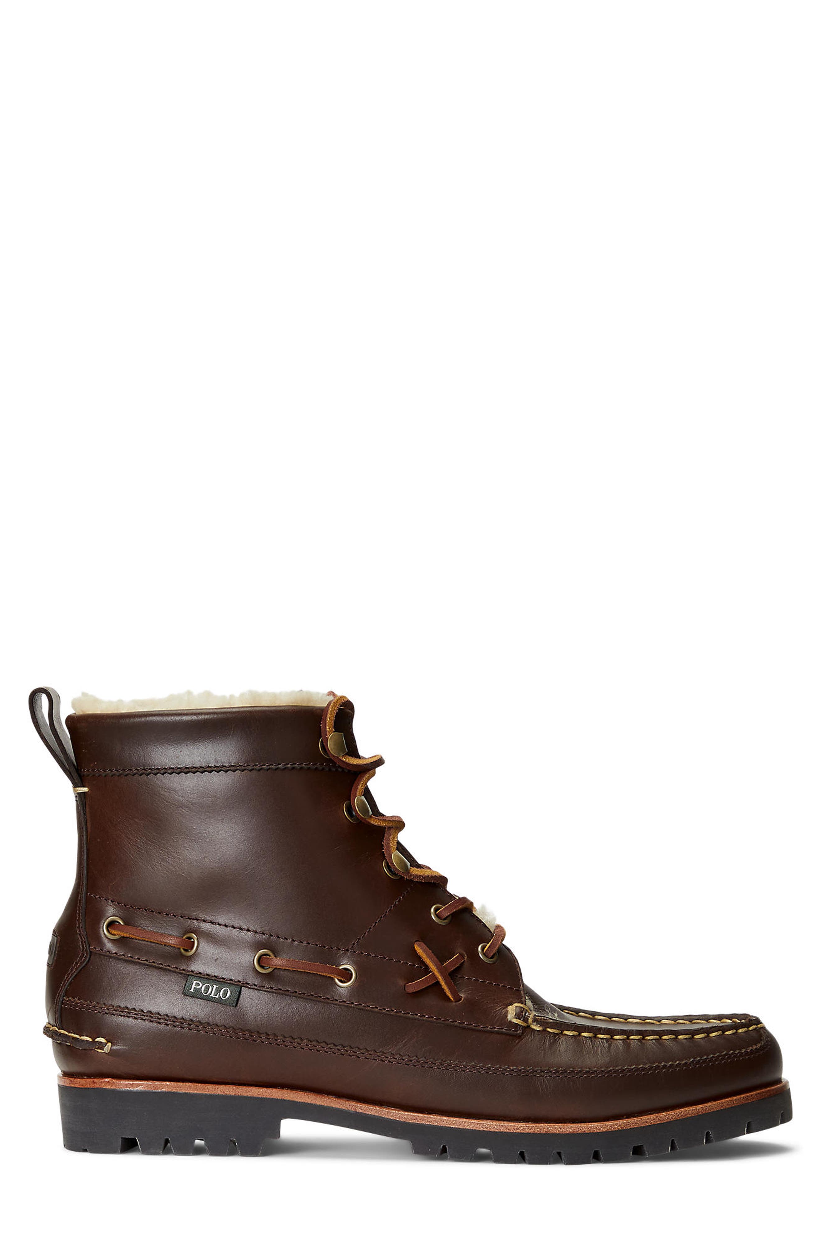 Ralph Lauren Ranger Faux Shearling Boot (Men) | Nordstromrack