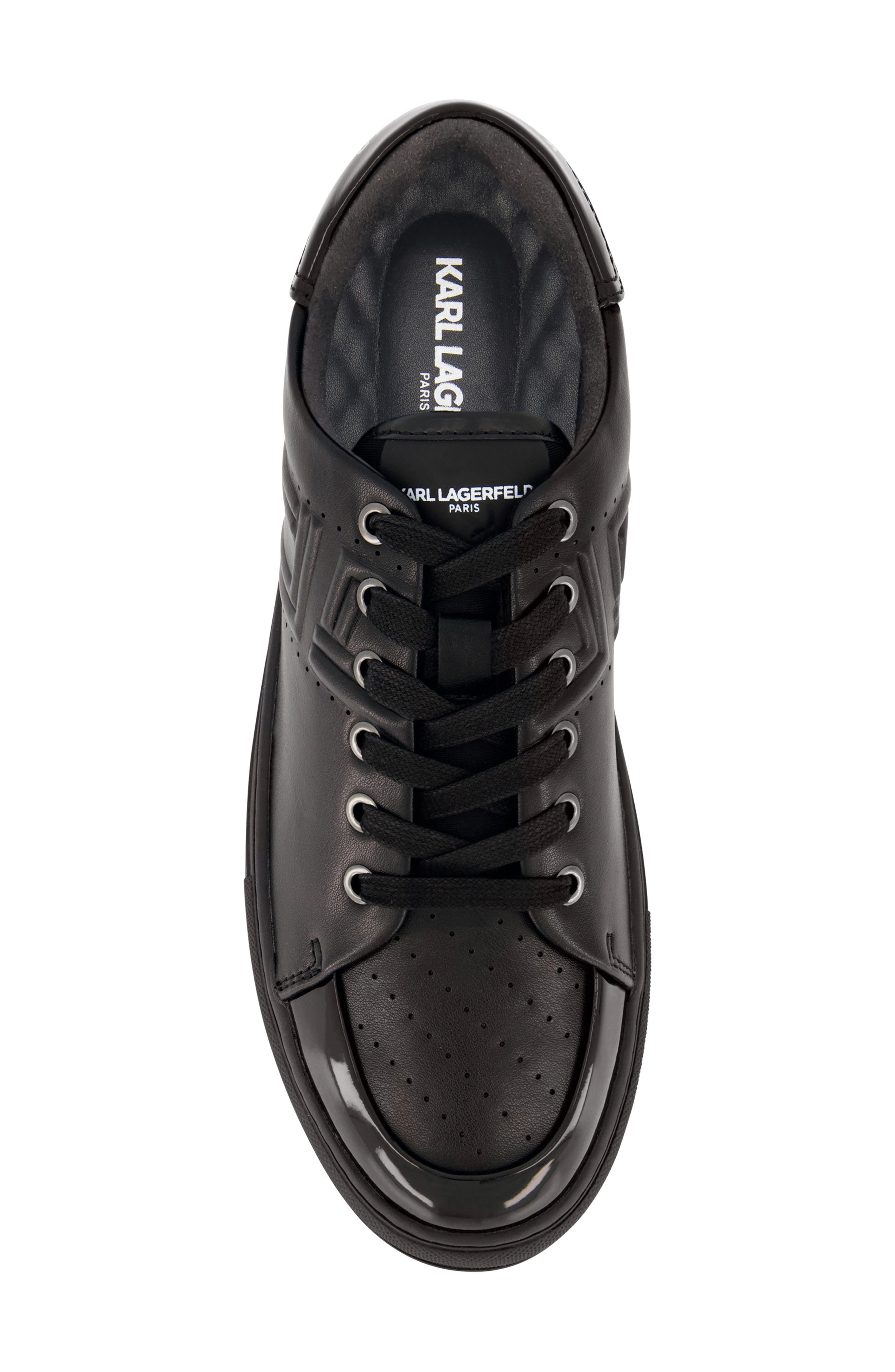 KARL LAGERFELD PARIS Embossed Leather Sneaker | Nordstromrack