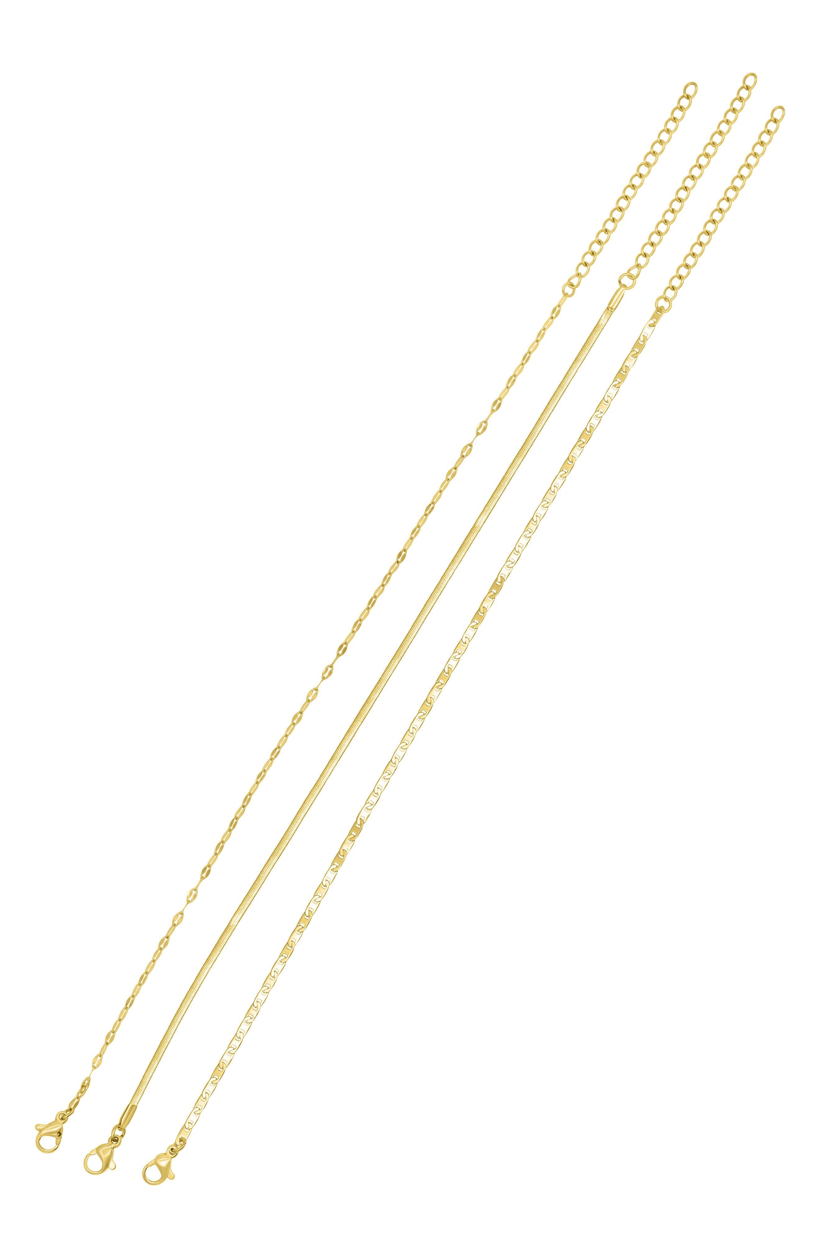 Adornia Three-Piece Chain Anklet Set | Nordstromrack