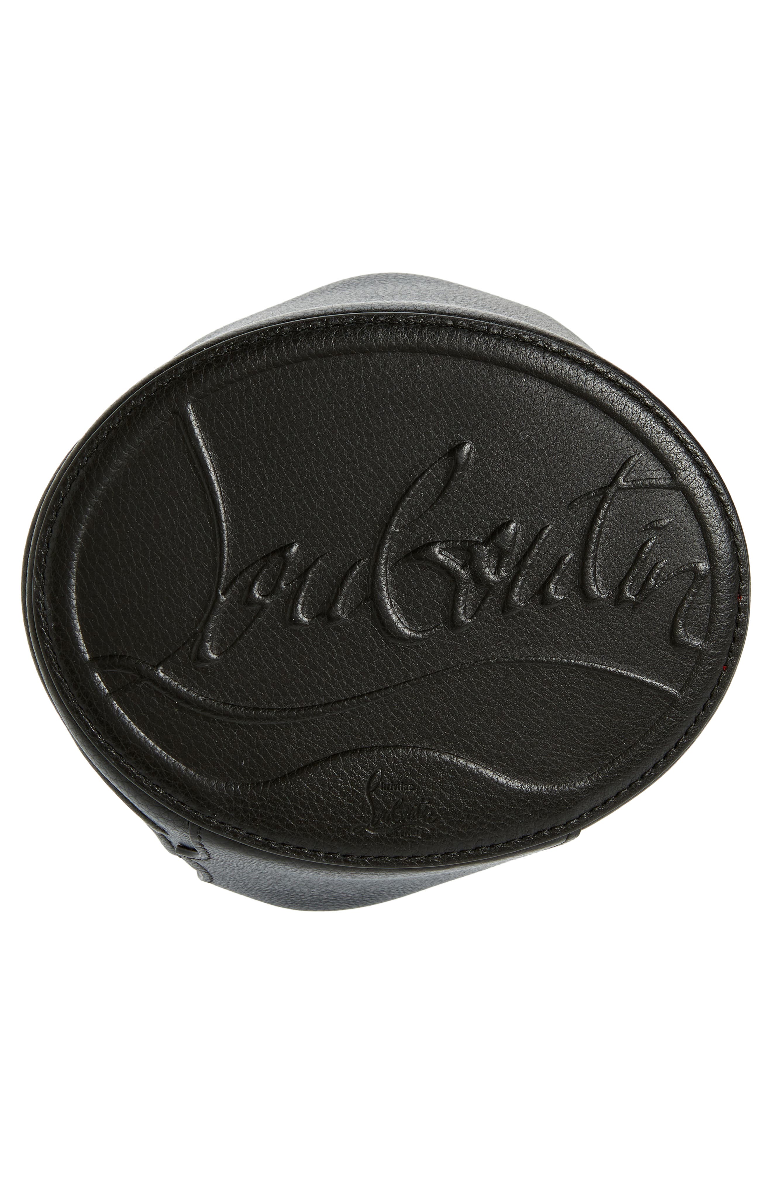 Christian Louboutin By My Side Grained Calfskin Leather Bucket Bag ...