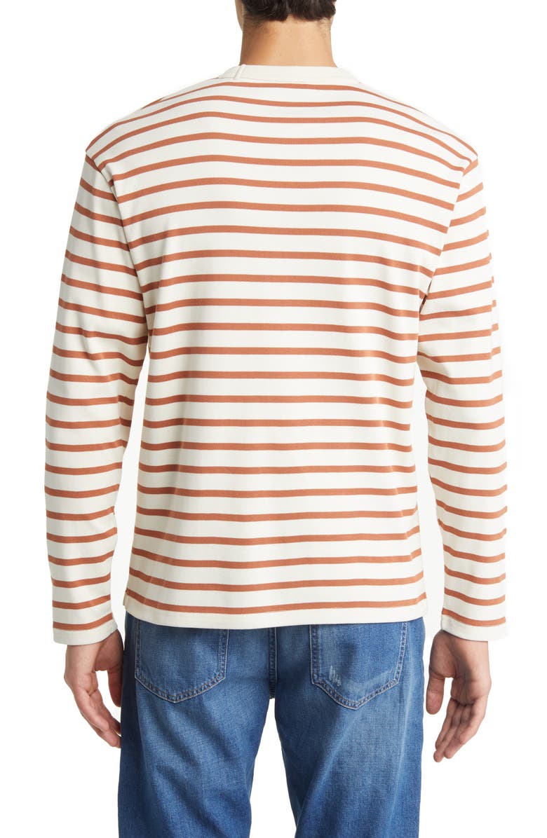 Closed Stripe Long Sleeve Organic Cotton T-Shirt | Nordstrom