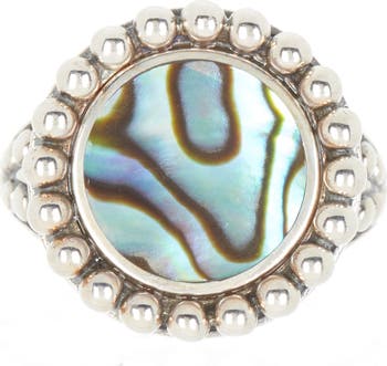 LAGOS Sterling Silver Maya Abalone Inlay Ring - Size 6 | Nordstromrack