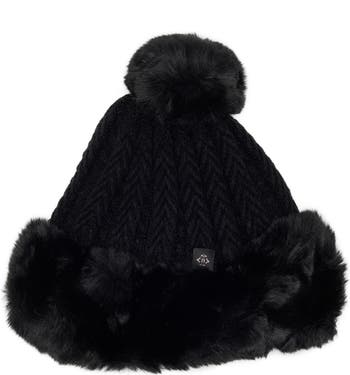 Nanette Lepore Oversize Faux Fur Pom Pom Beanie | Nordstromrack