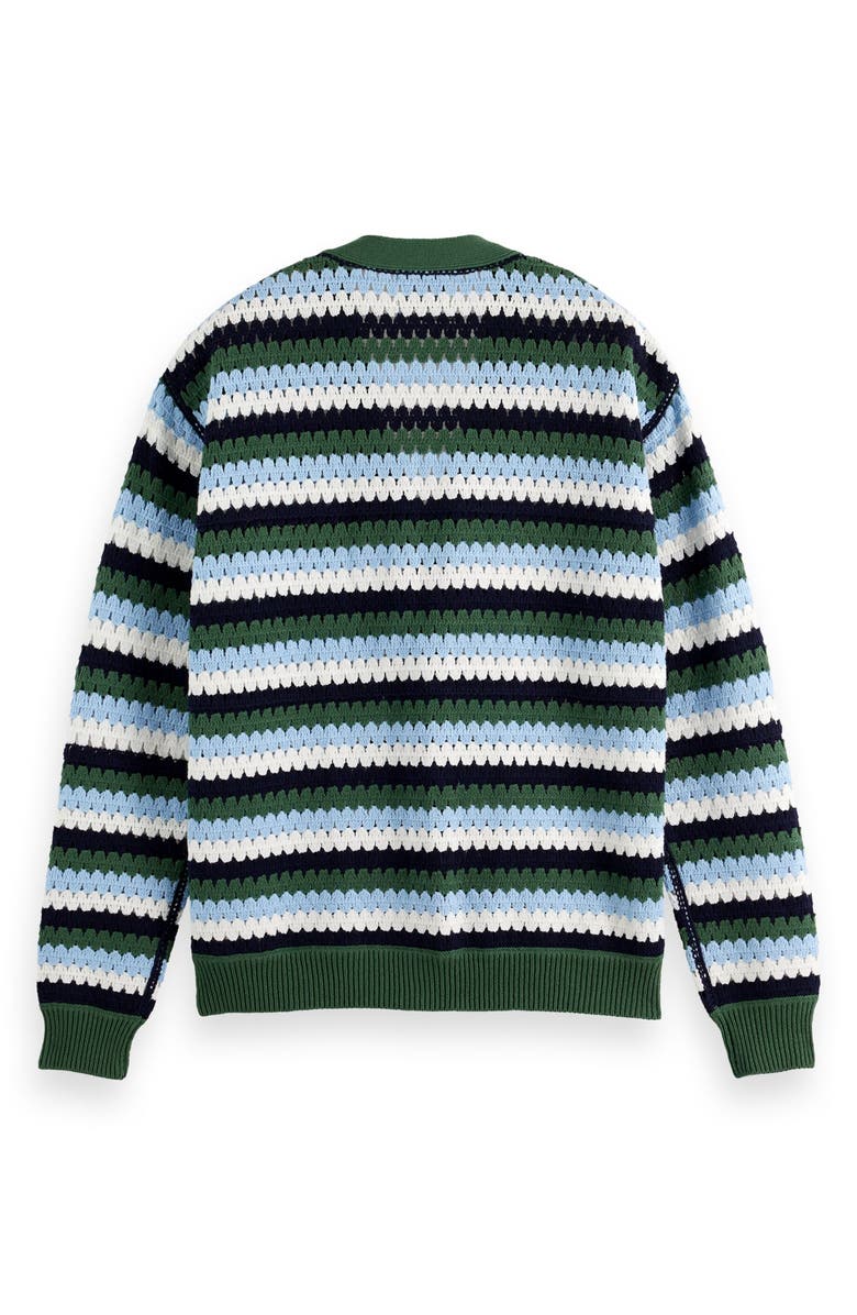 Scotch & Soda Stripe Open Stitch Cardigan | Nordstromrack