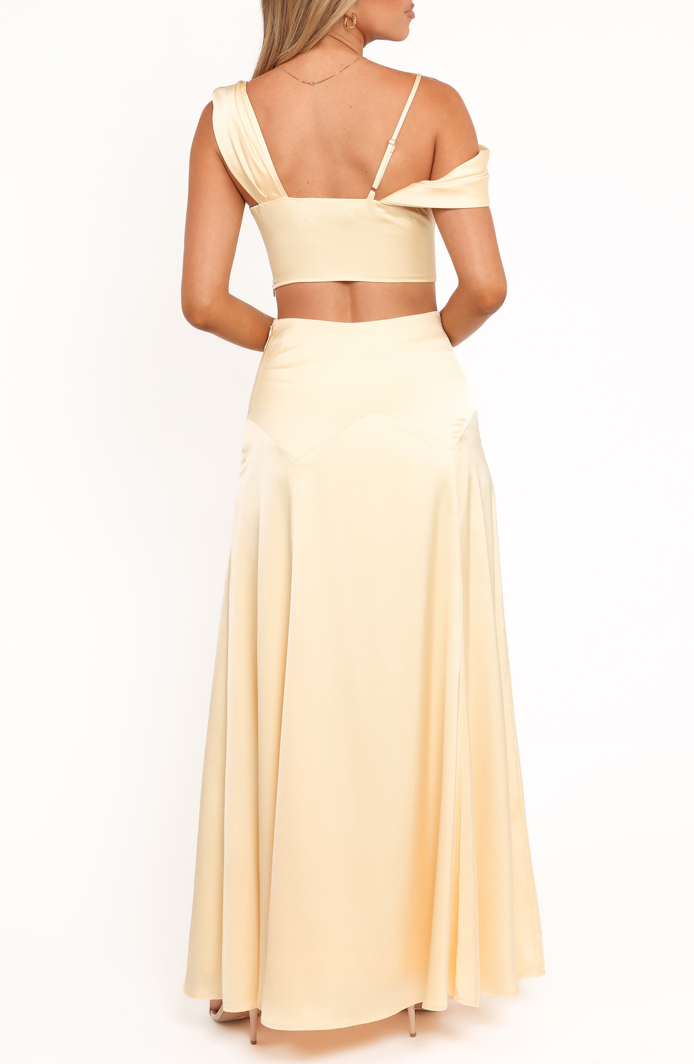 Petal & Pup Marylin Cold Shoulder Crop Top & Maxi Skirt | Nordstromrack