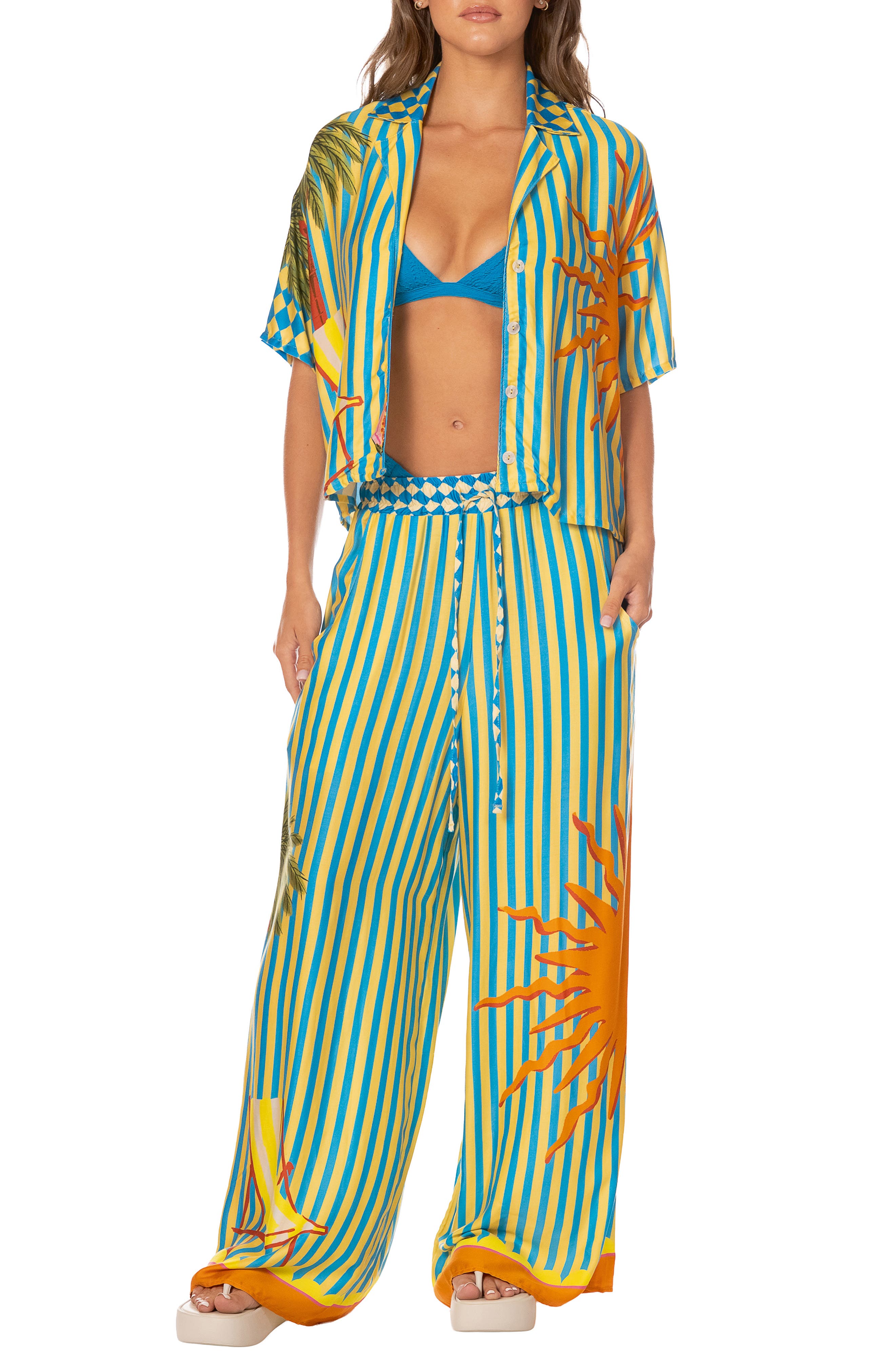 Maaji Tropic Camouflage Ophelia Cover-Up Pants | Nordstrom