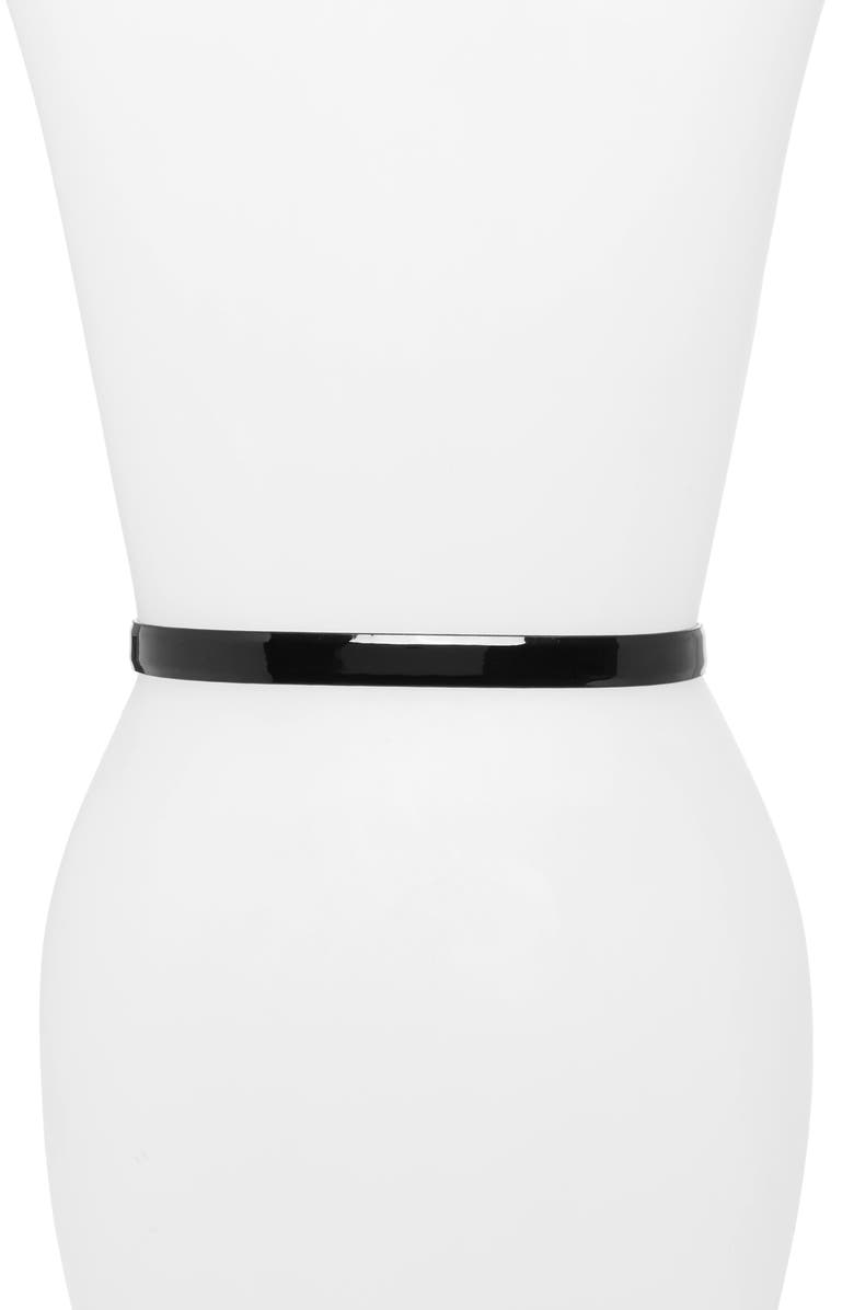 Halogen® Covered Buckle Skinny Belt | Nordstrom