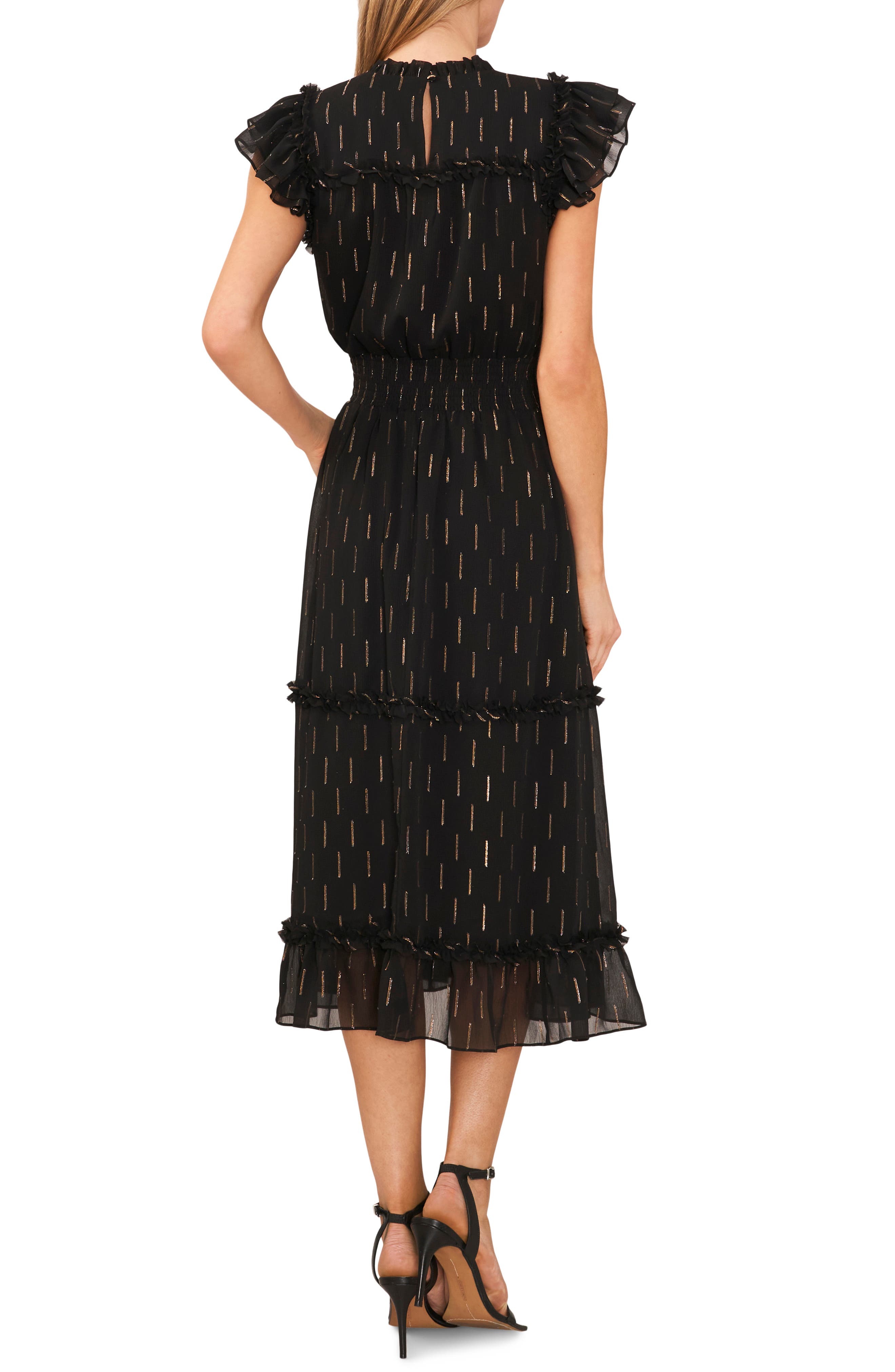 CeCe Metallic A-Line Dress | Nordstromrack