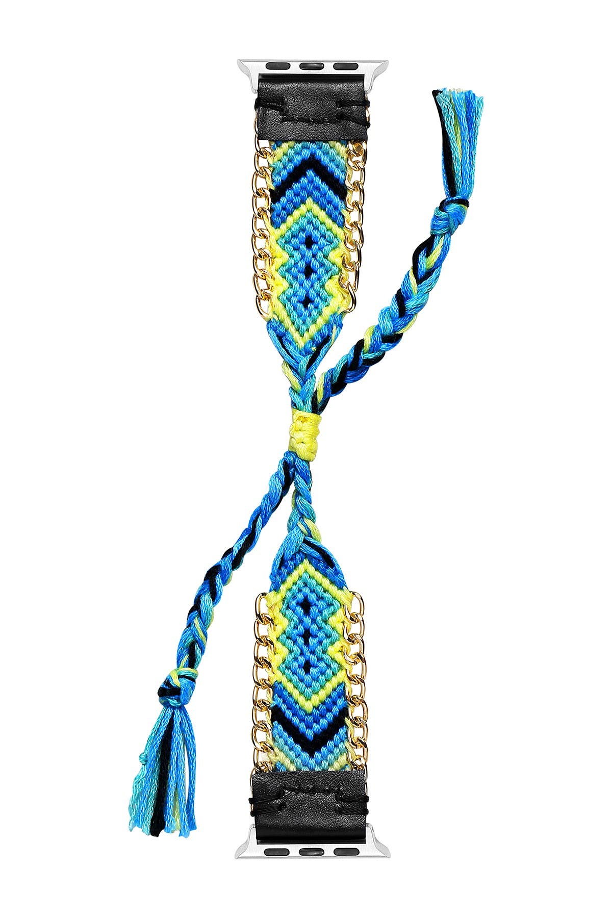 Posh Tech Yellow Blue Friendship Bracelet 38mm/40mm Apple Watch 1/2/3/4 ...