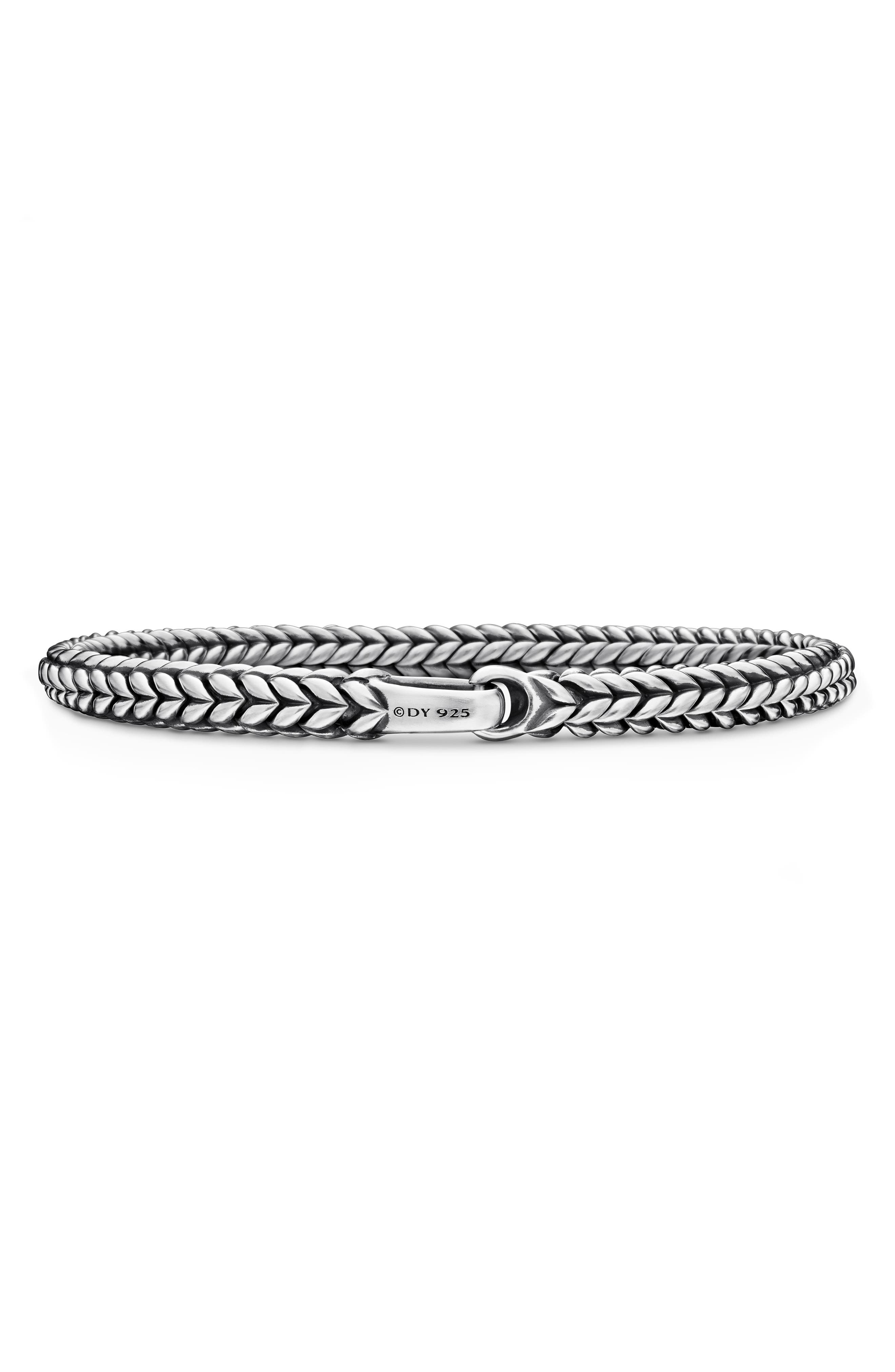 David Yurman Chevron Bead Bracelet in Sterling Silver, 6mm | Nordstrom