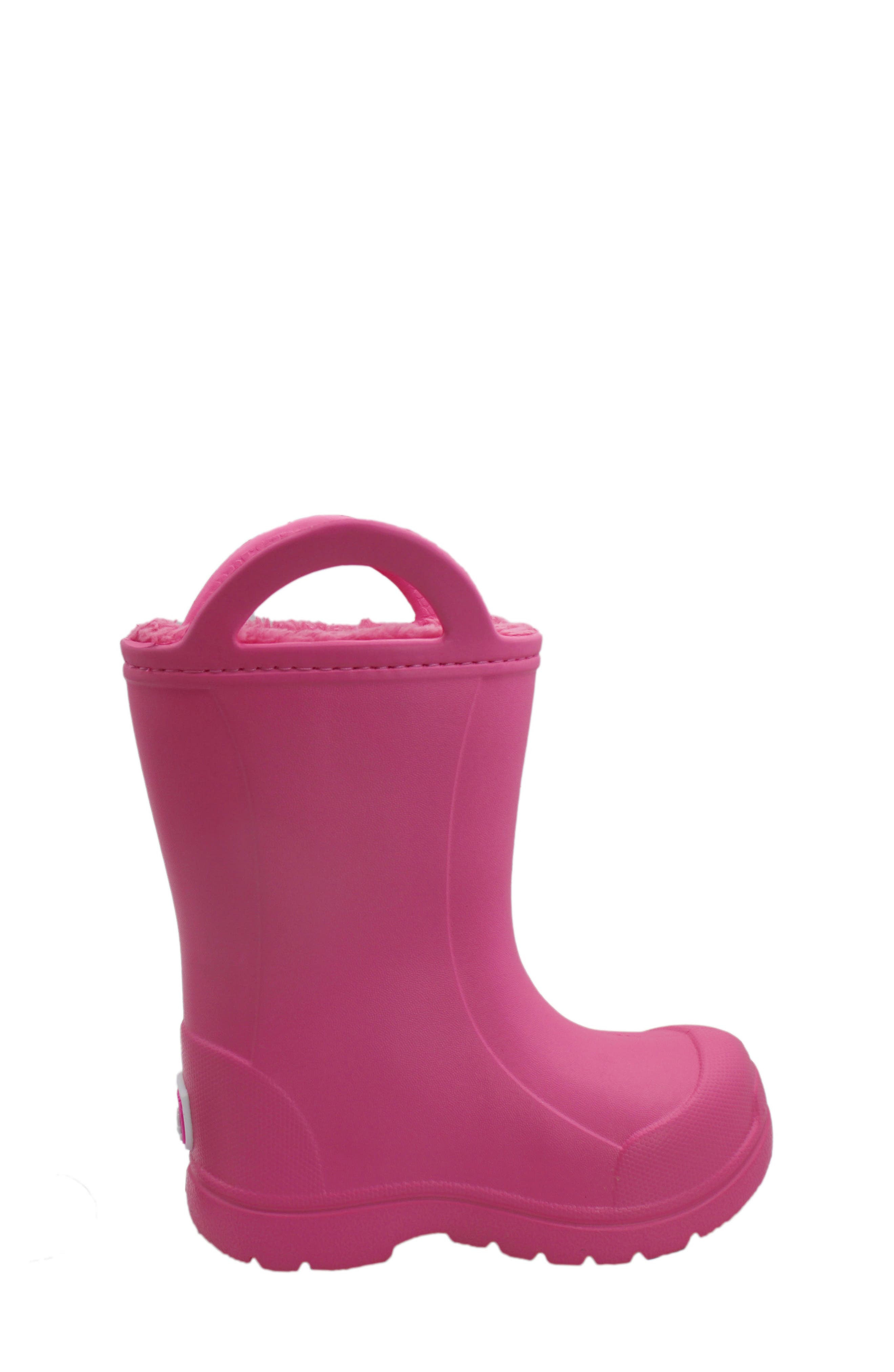 BEARPAW Kids' Tall Rain Boot with Faux Fur Lining | Nordstromrack
