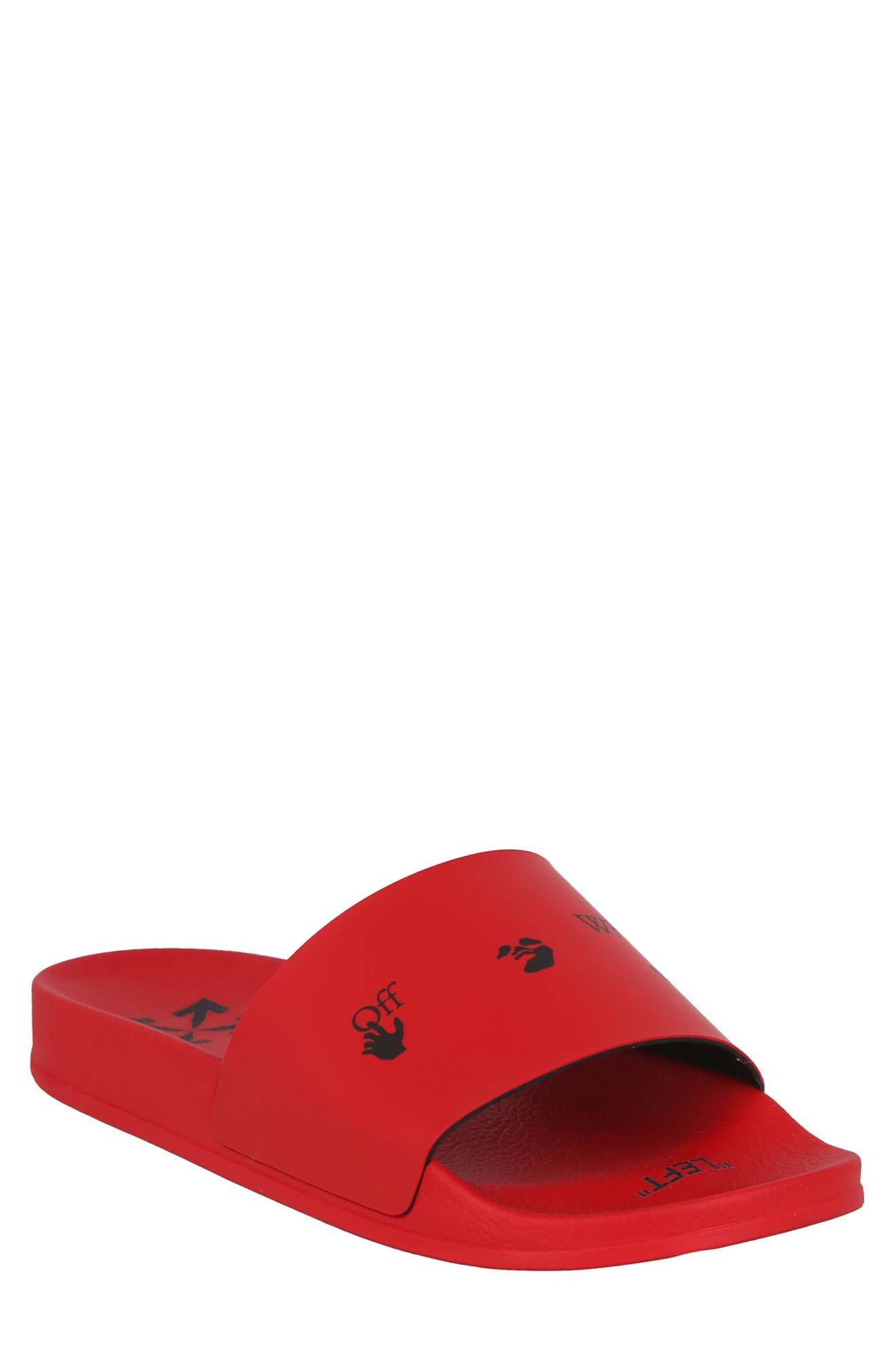 Off-White Logo Pool Slide Sandal (Men) | Nordstromrack
