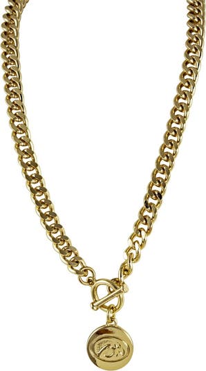 EMERSON STREET Iowa Hawkeyes Ramsey Gold Necklace | Nordstrom
